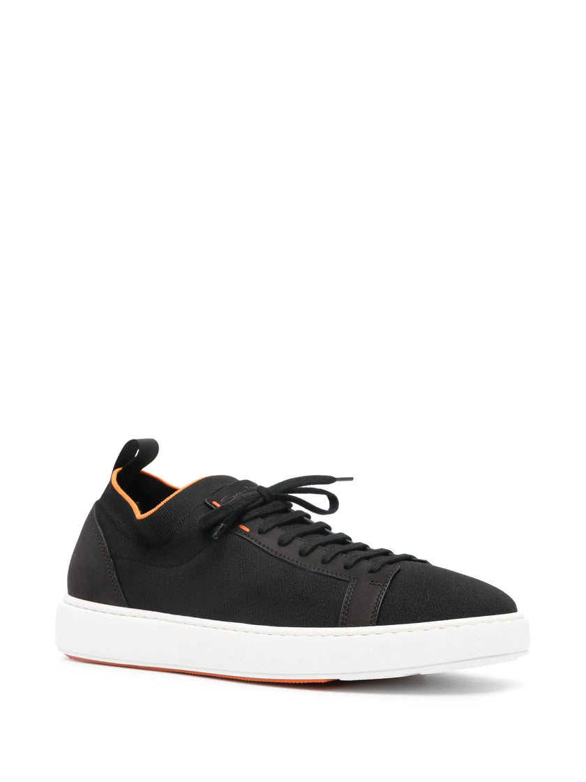 Santoni Contrast-trim Detail Low-top Sneakers | Santoni collezione Uomo ...