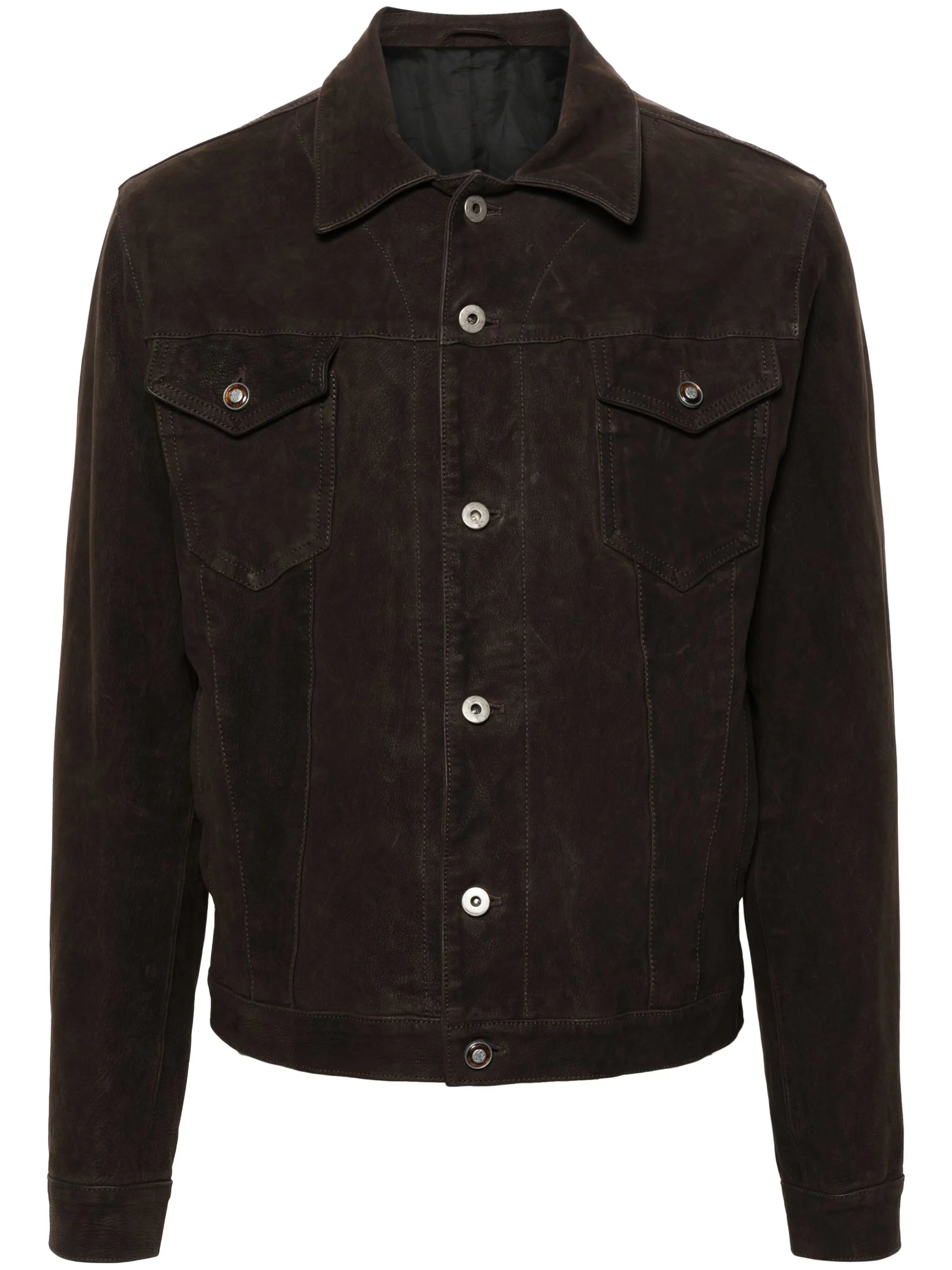 Eraldo Sculpted-buttons Leather Jacket | Eraldo Man collection | ERALDO ...