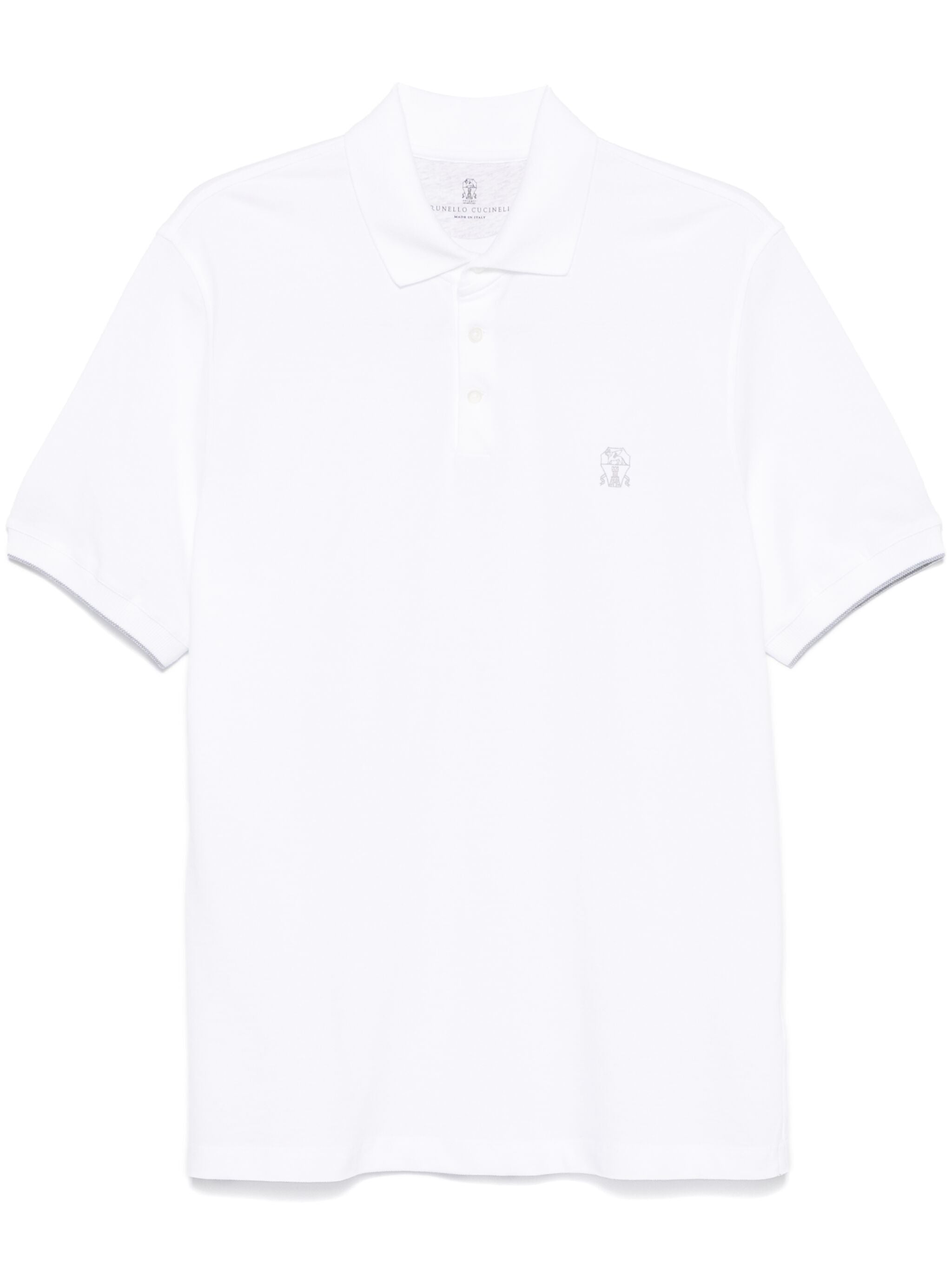 Brunello Cucinelli Logo-print Polo Shirt | Brunello Cucinelli Man ...