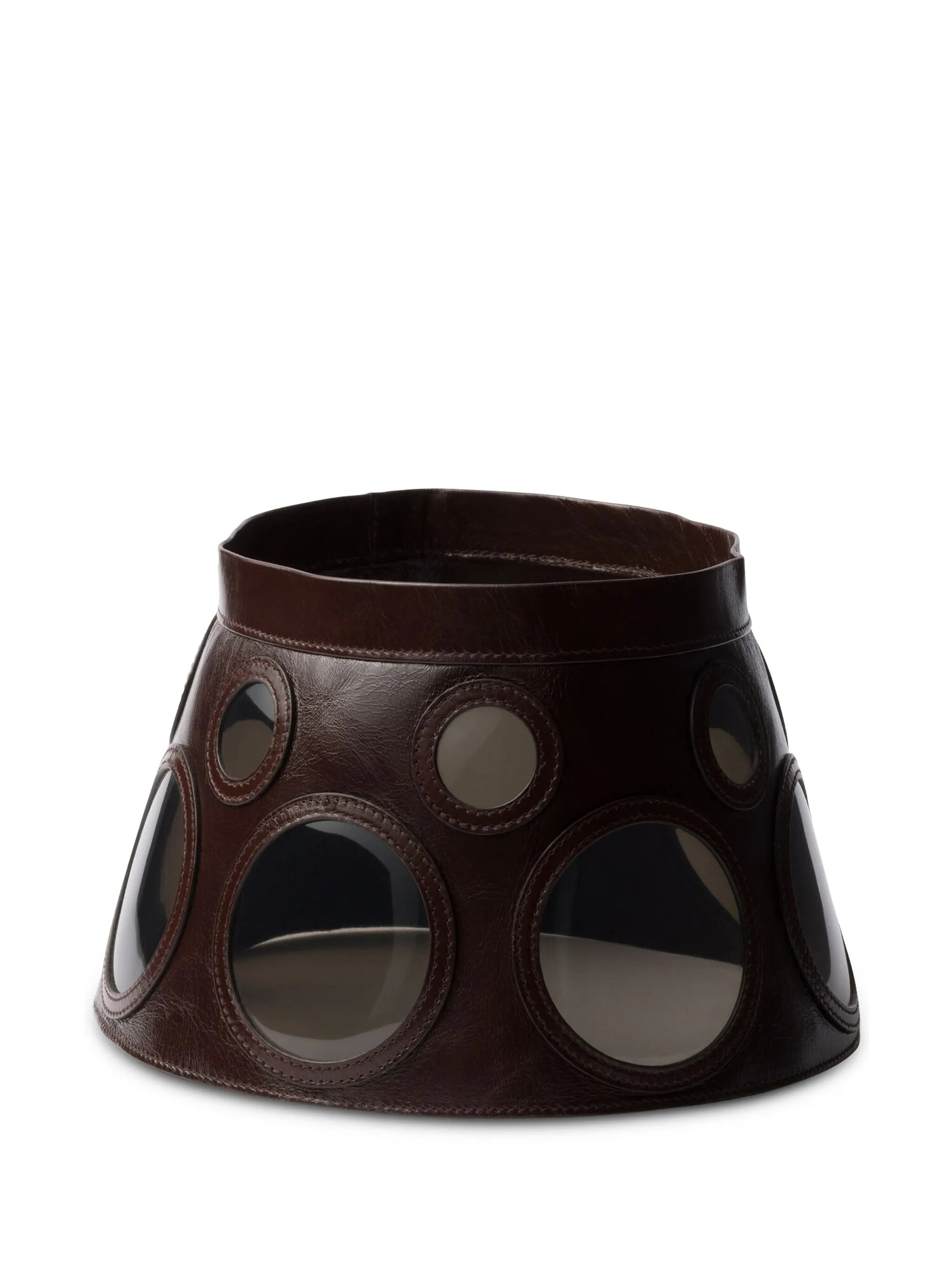 Prada Leather Visor | Prada Woman collection | ERALDO Luxury Boutique