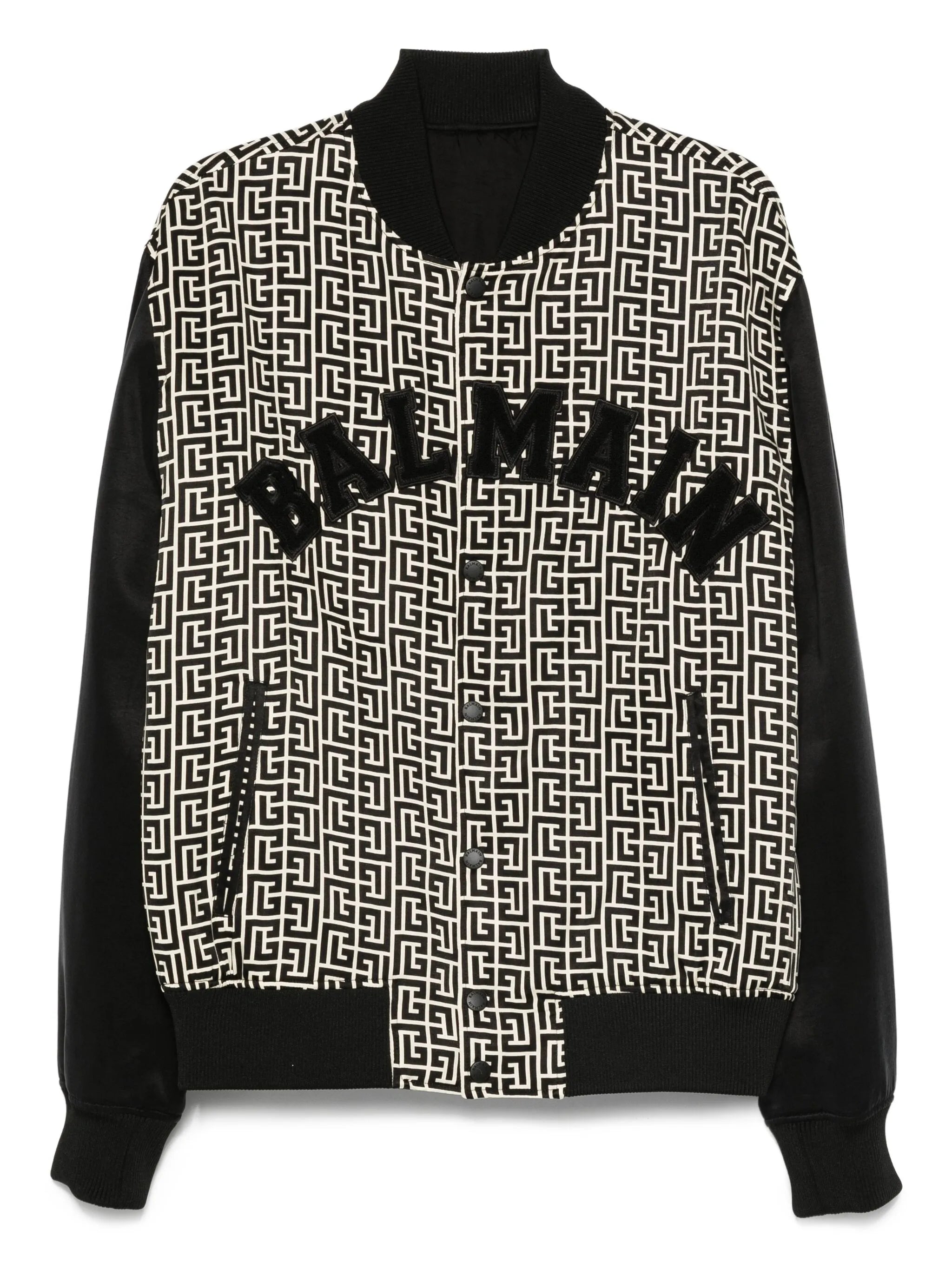 Balmain Geometric-pattern Bomber Jacket | Balmain Man collection ...
