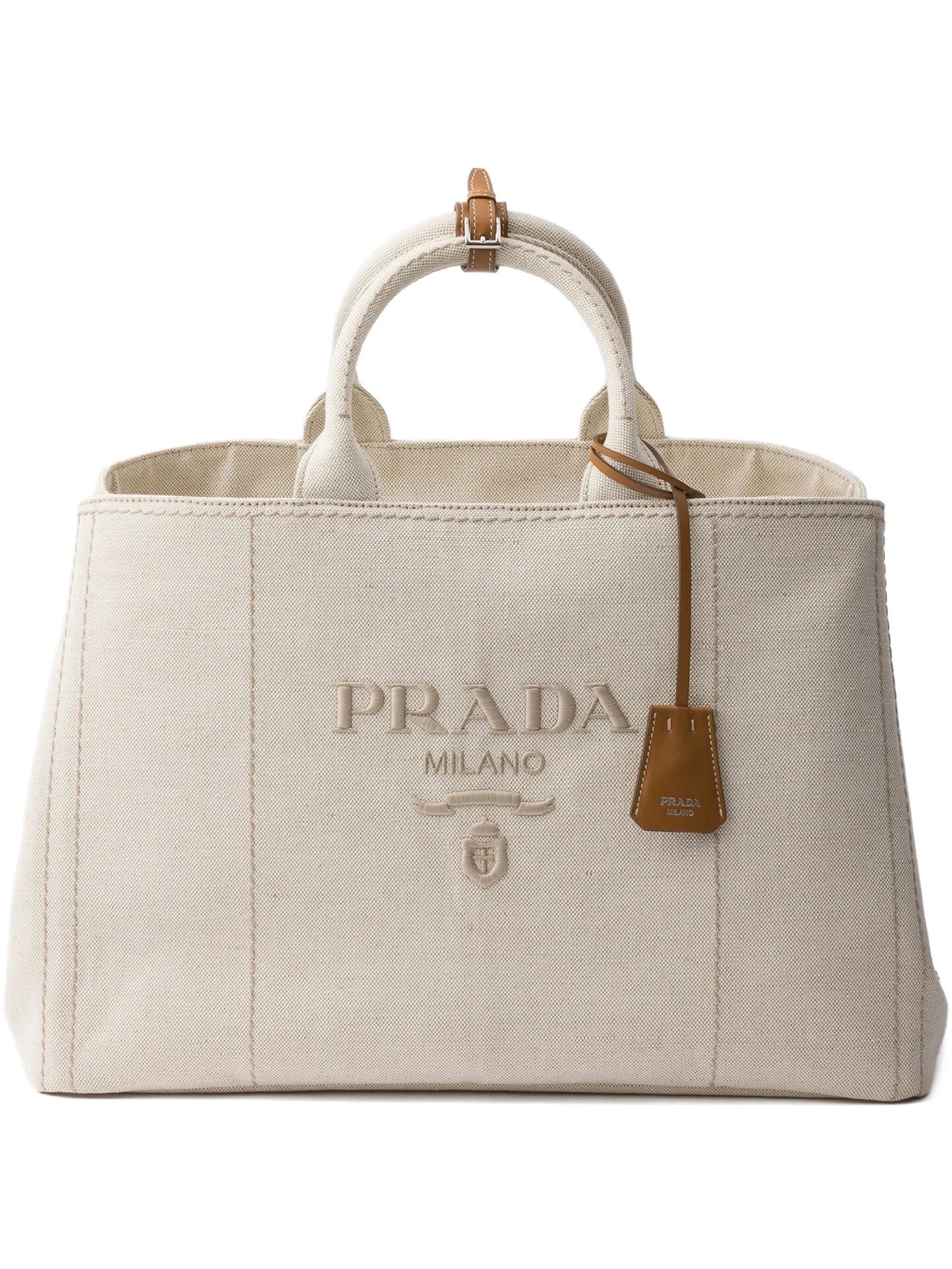Prada Logo-embroidered Tote Bag | Prada Man collection | ERALDO Luxury ...