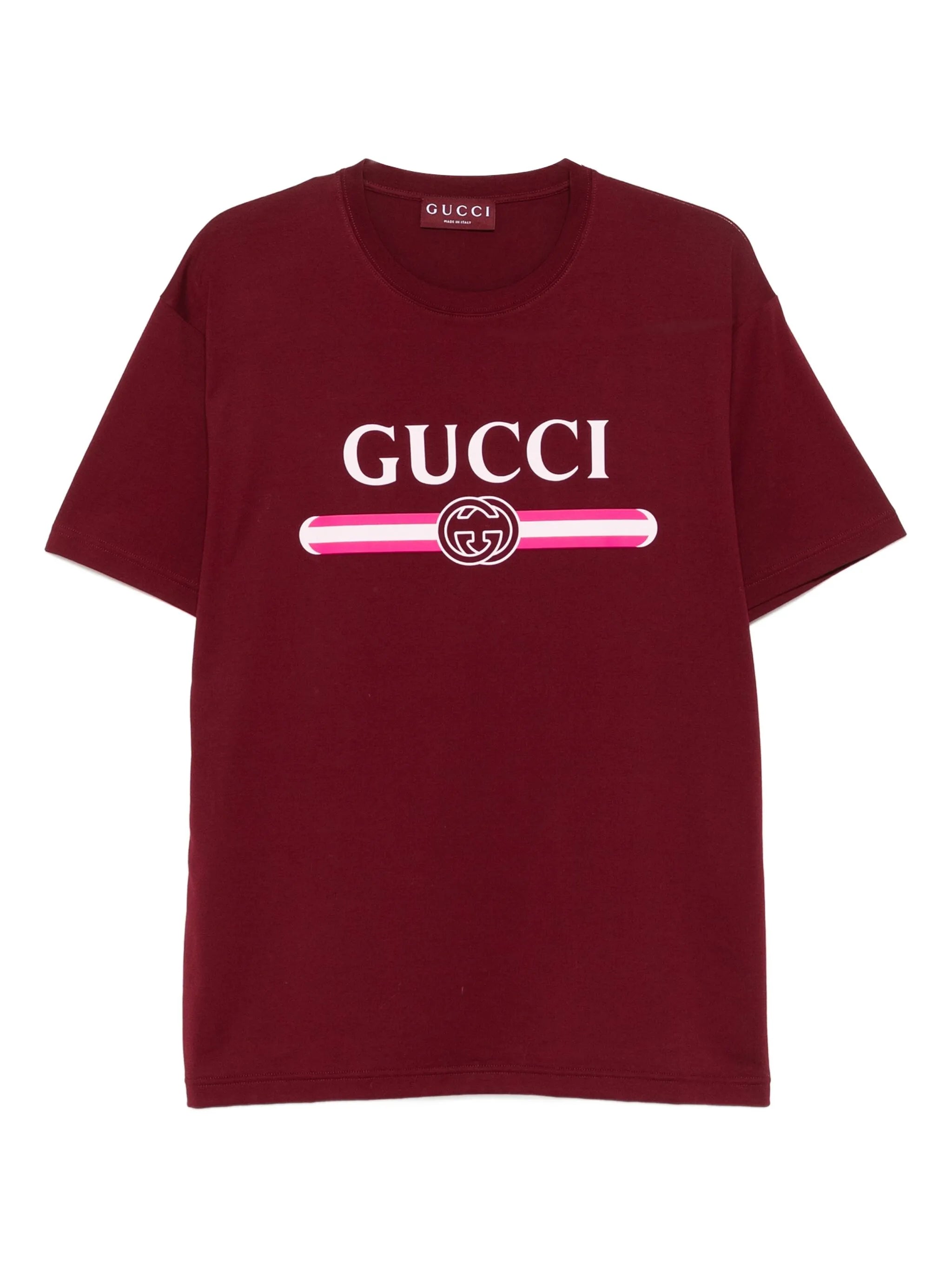 Gucci Logo-stripe Cotton T-shirt | Gucci Man collection | ERALDO Luxury ...
