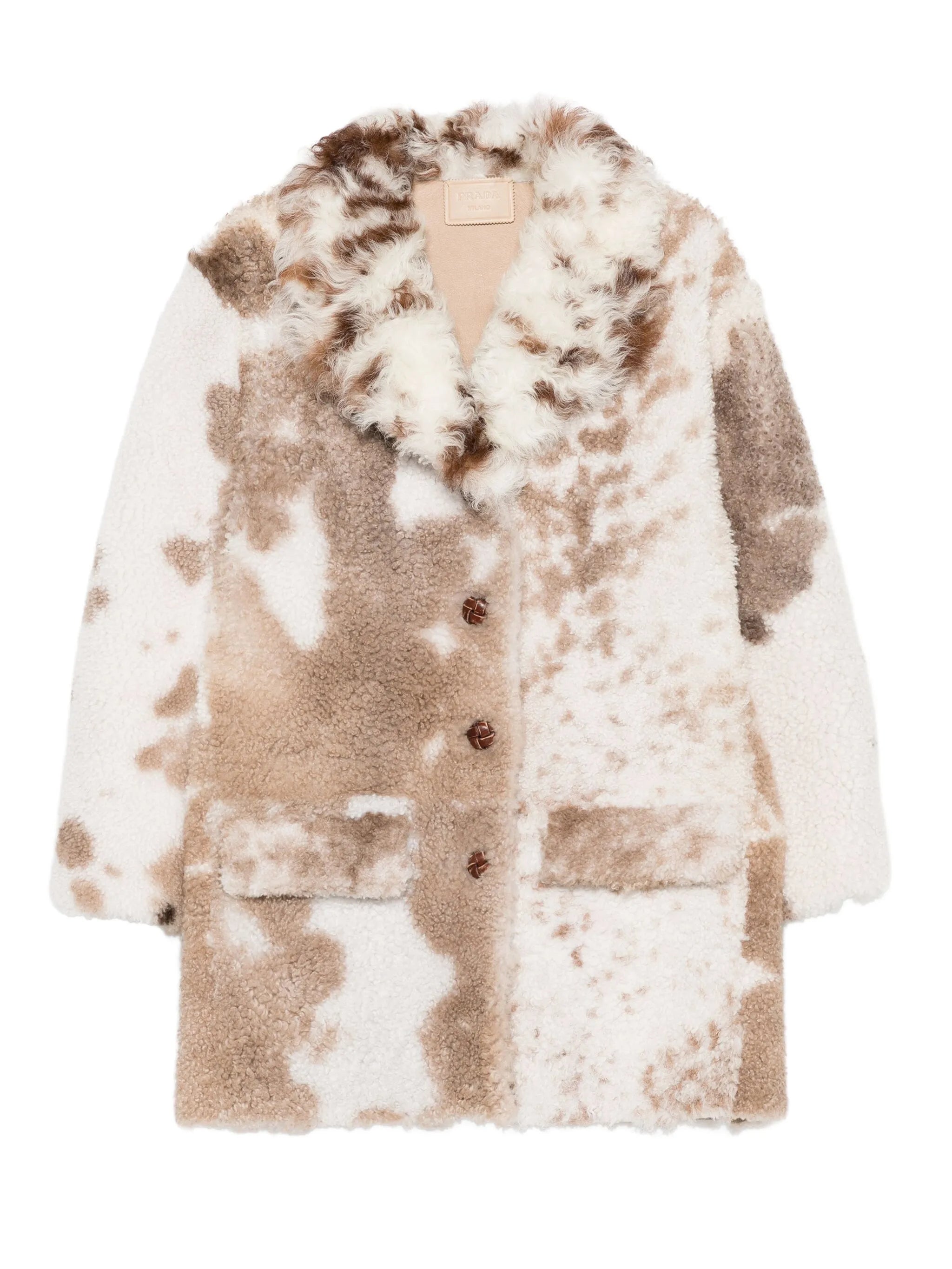 Prada Sheepskin Flap-pockets Coat | Prada collezione Donna | ERALDO ...