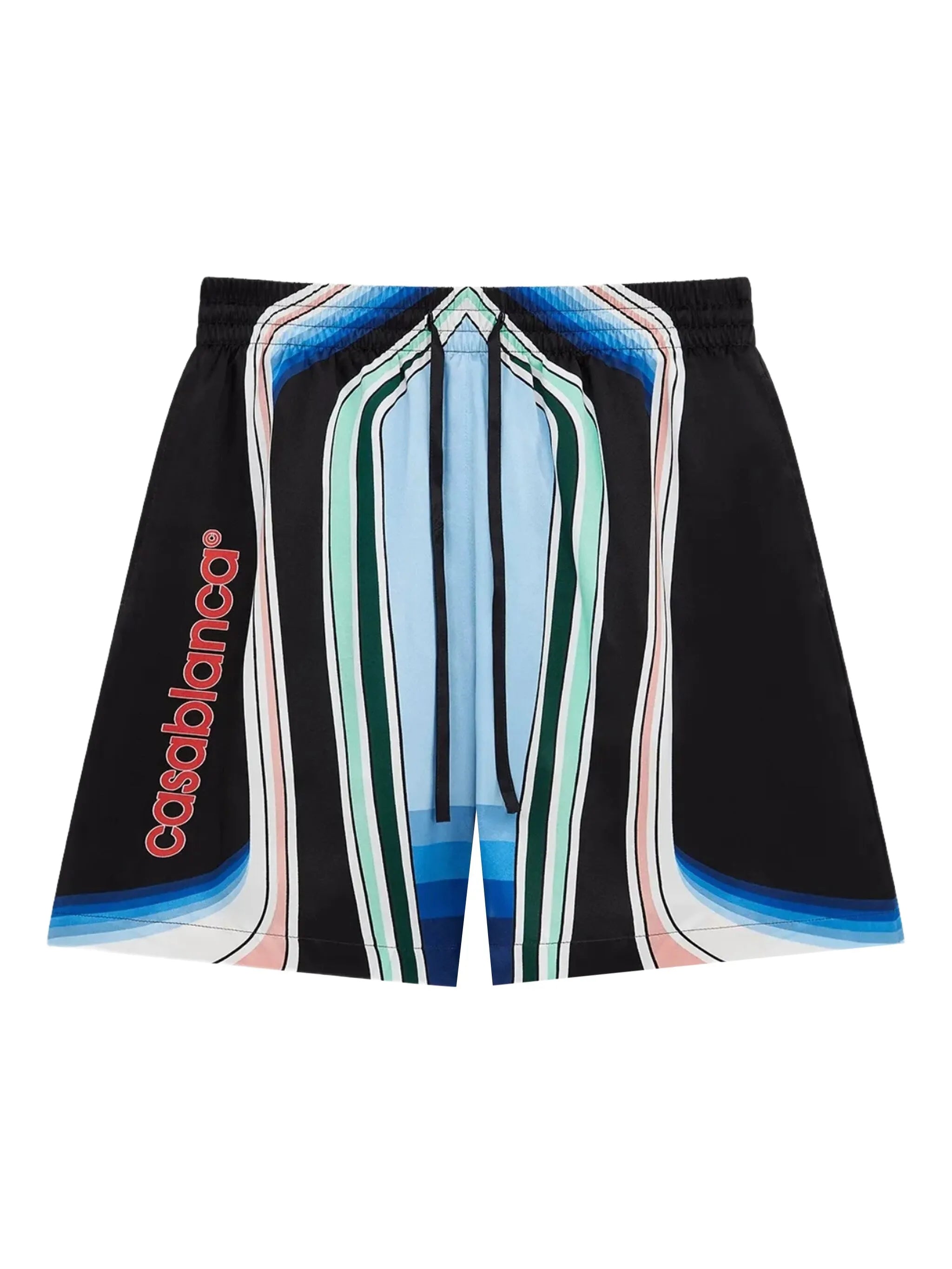 Casablanca Graphic Mountain Silk Shorts | Casablanca Man collection ...