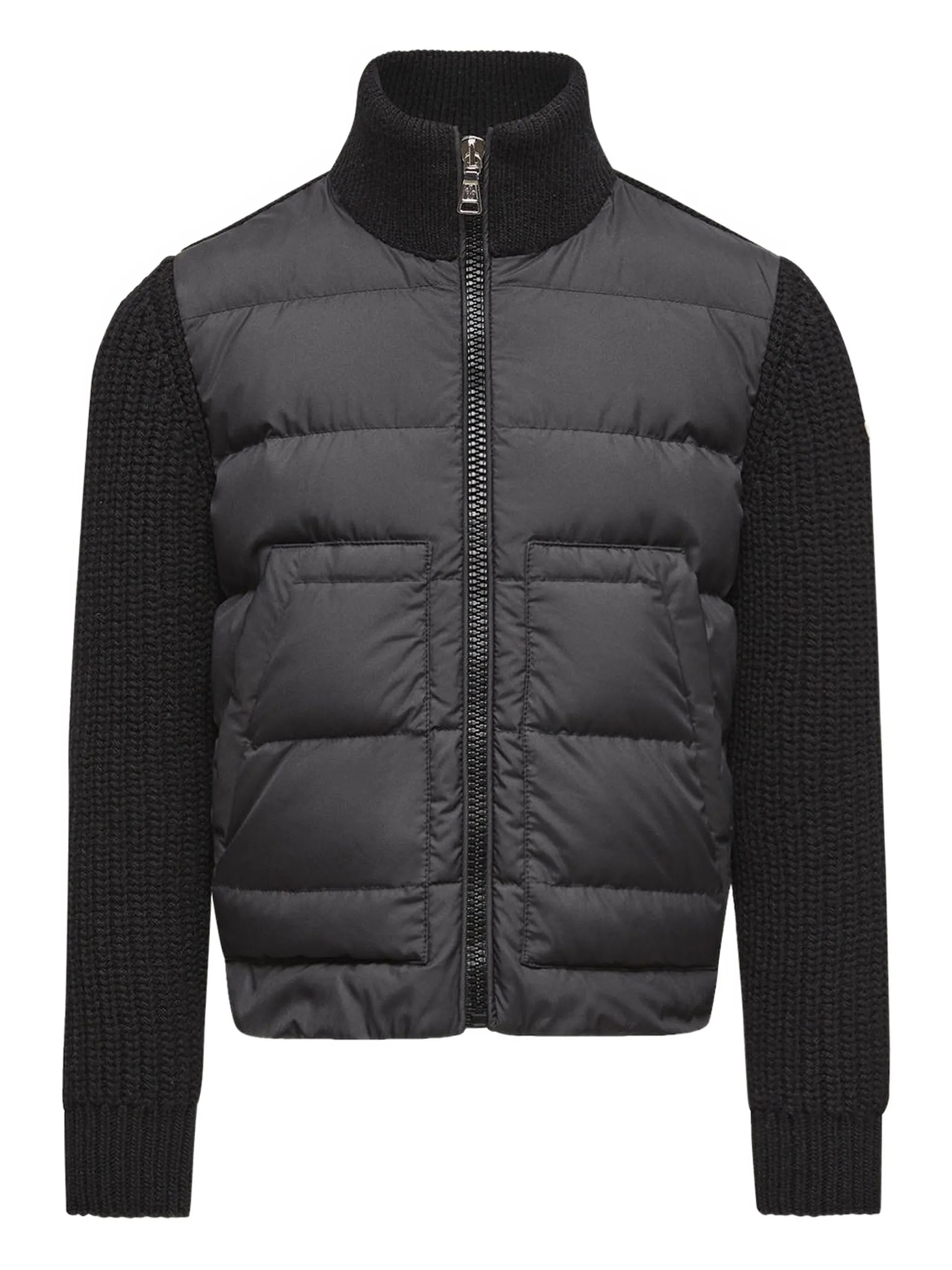 Moncler Knitted-panel Puffer Jacket | Moncler Kids collection | ERALDO ...