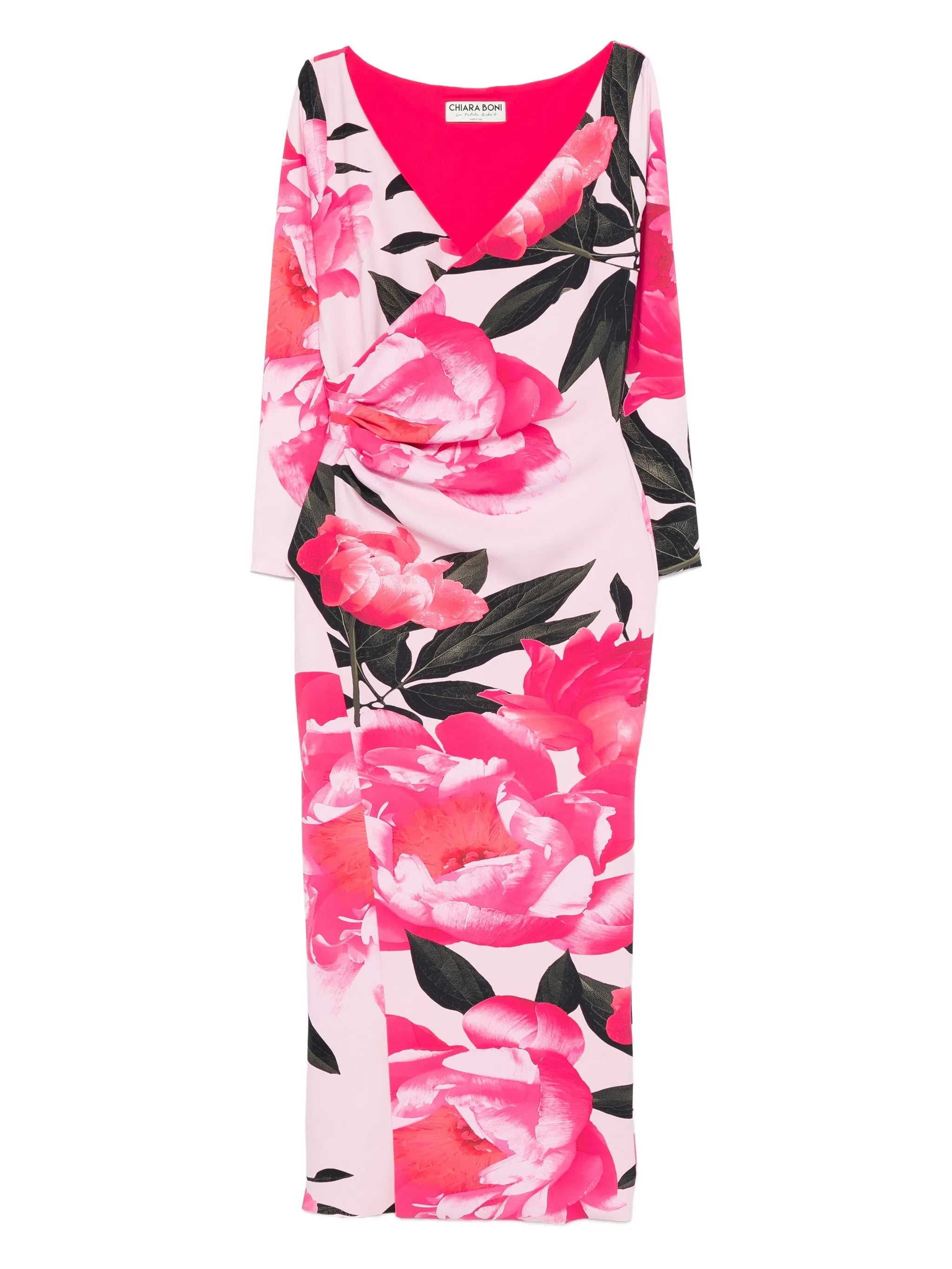 Chiara Boni Floral-print Wrap Midi Dress | Chiara Boni Woman collection ...