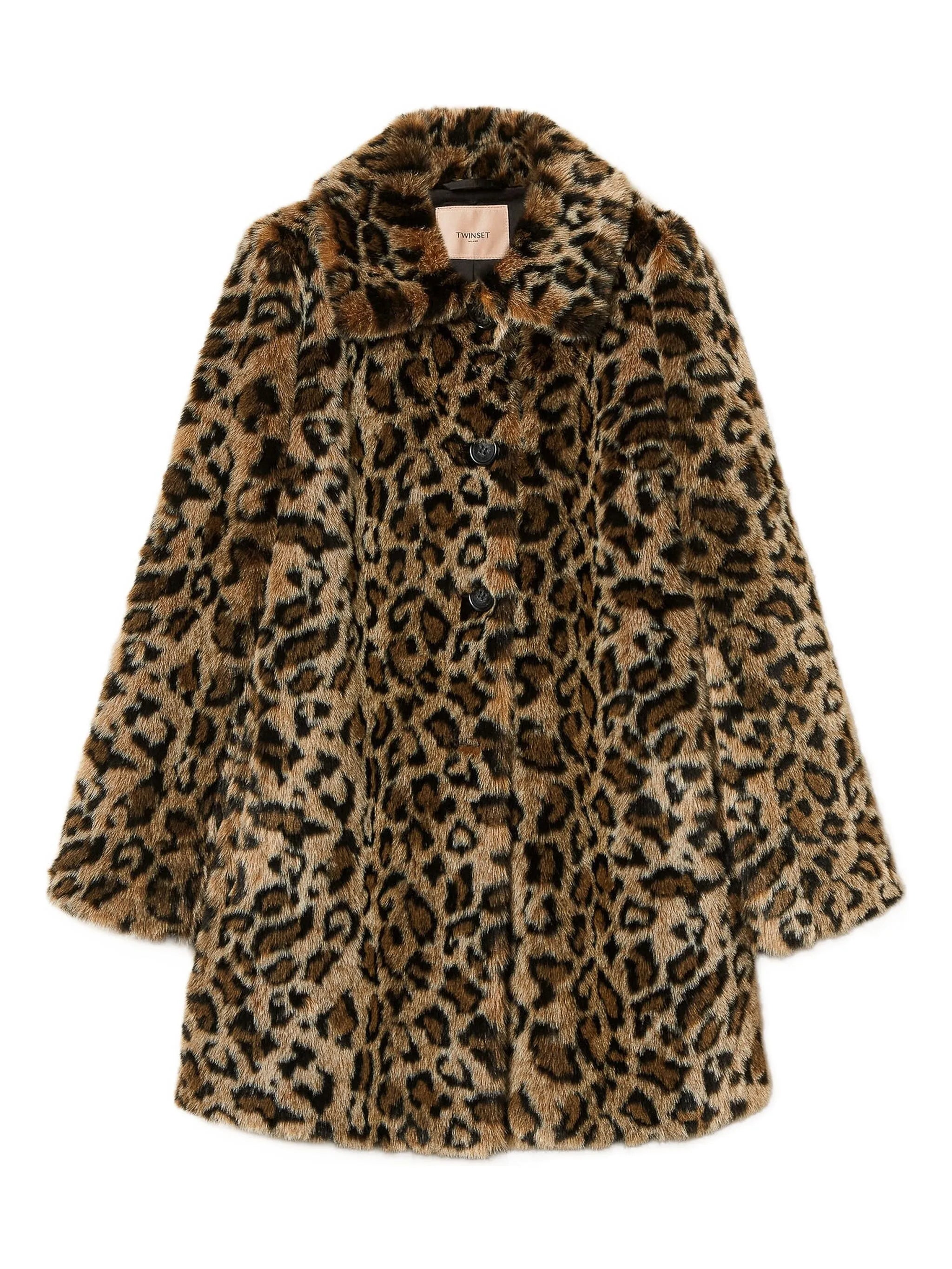 Twinset Leopard-print Faux-fur Coat | Twinset collezione Donna | ERALDO ...
