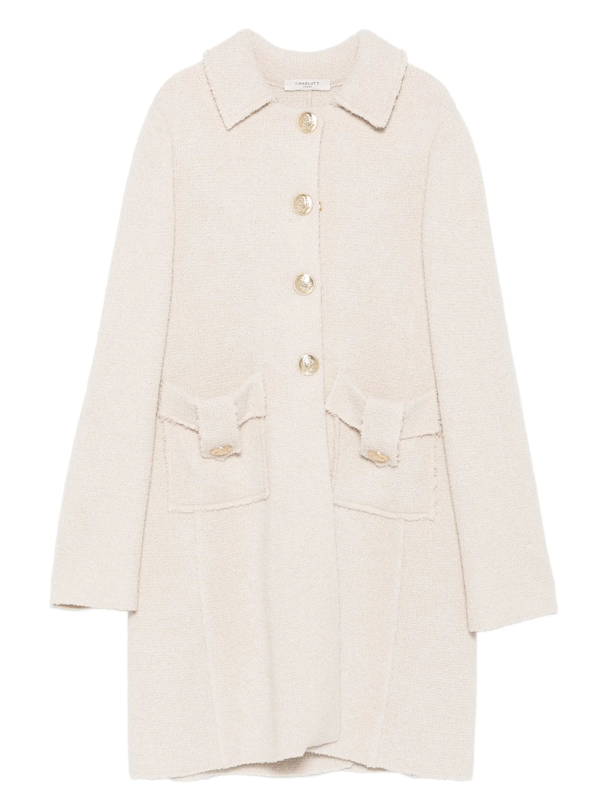 Charlott Single-breasted Flap-pocket Coat | Charlott Woman collection ...