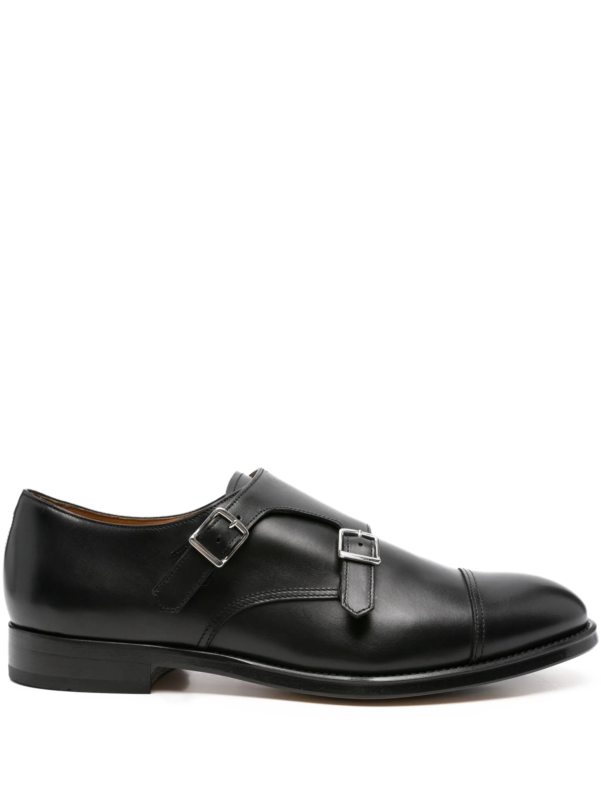 Doucal's Double-buckle Leather Monk Shoes | Doucal's Man collection ...