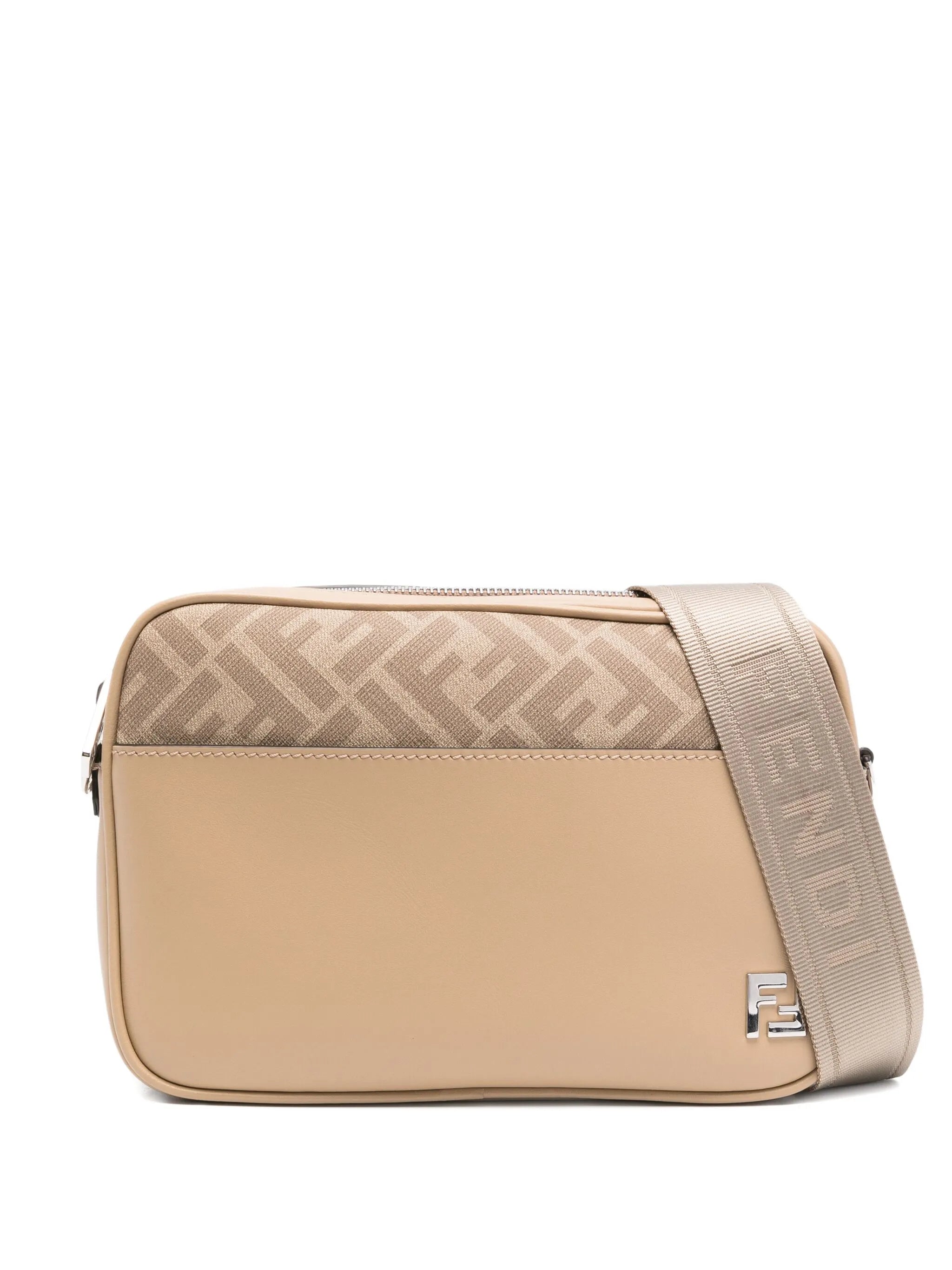 Fendi Monogram-panel Leather Messenger Bag | Fendi Man collection ...