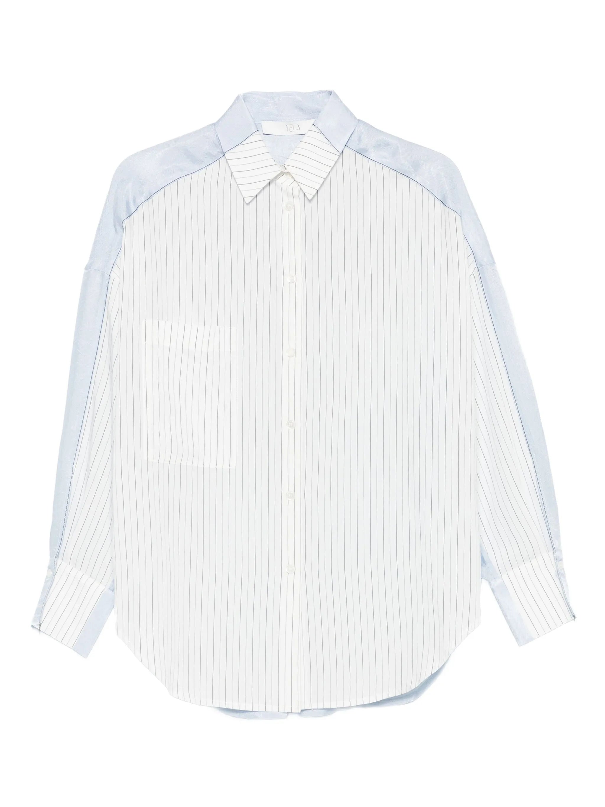 Tela Pinstripe Panelled Shirt | Tela Woman collection | ERALDO Luxury ...