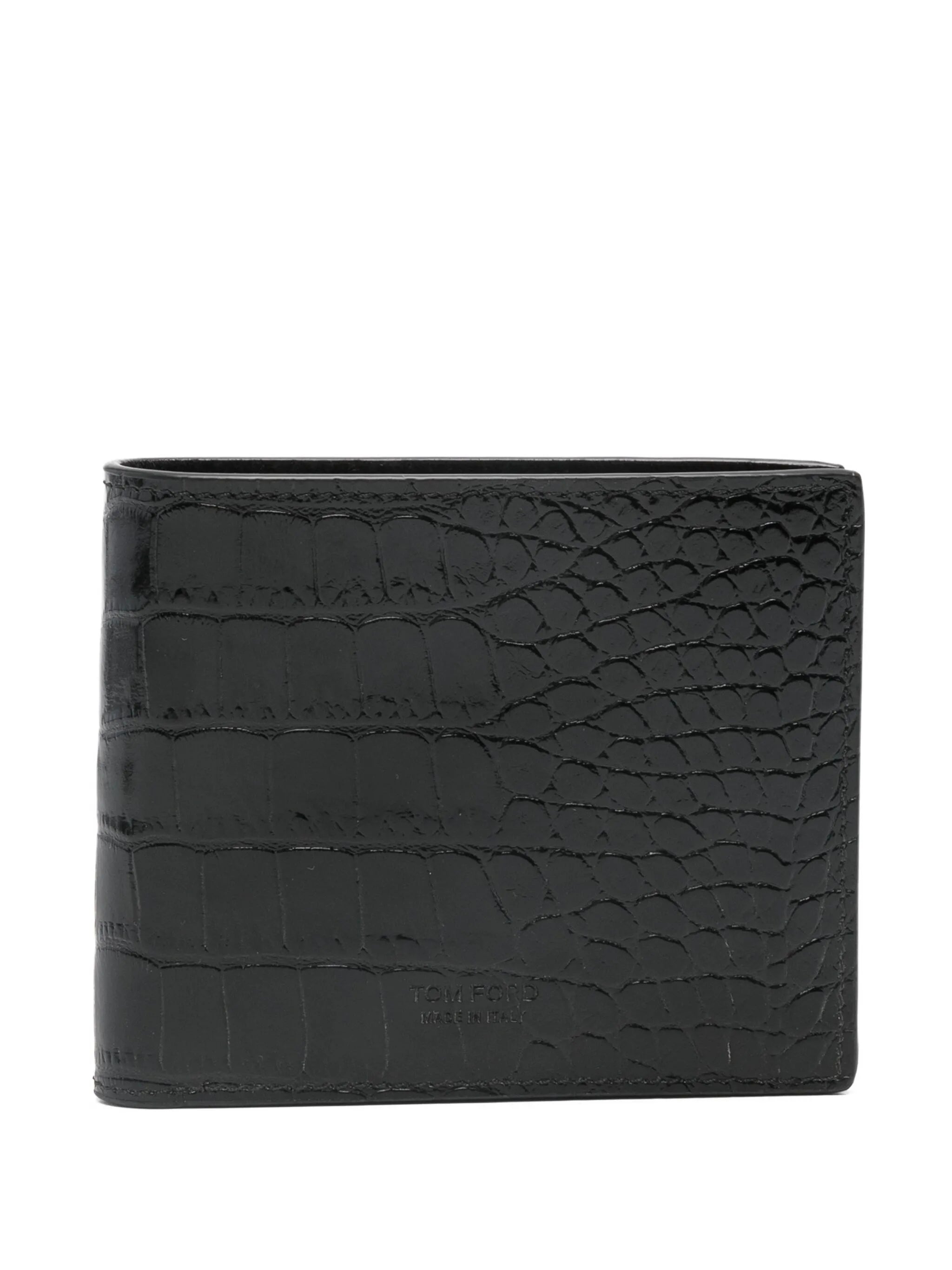 Tom Ford Embossed-logo Crocodile-print Wallet | Tom Ford collezione ...