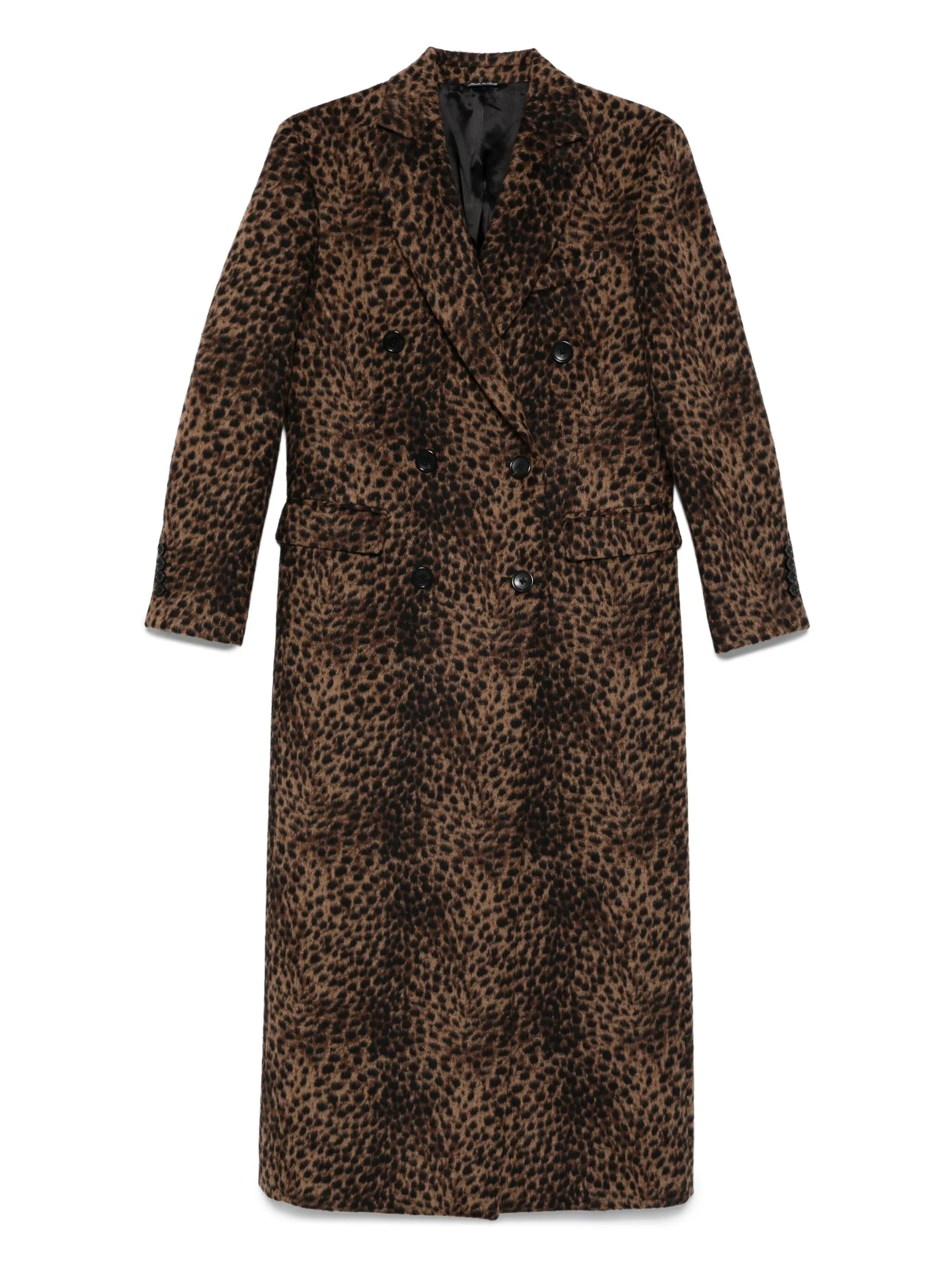Eraldo Leopard-print Double-breasted Coat | Eraldo Woman collection ...