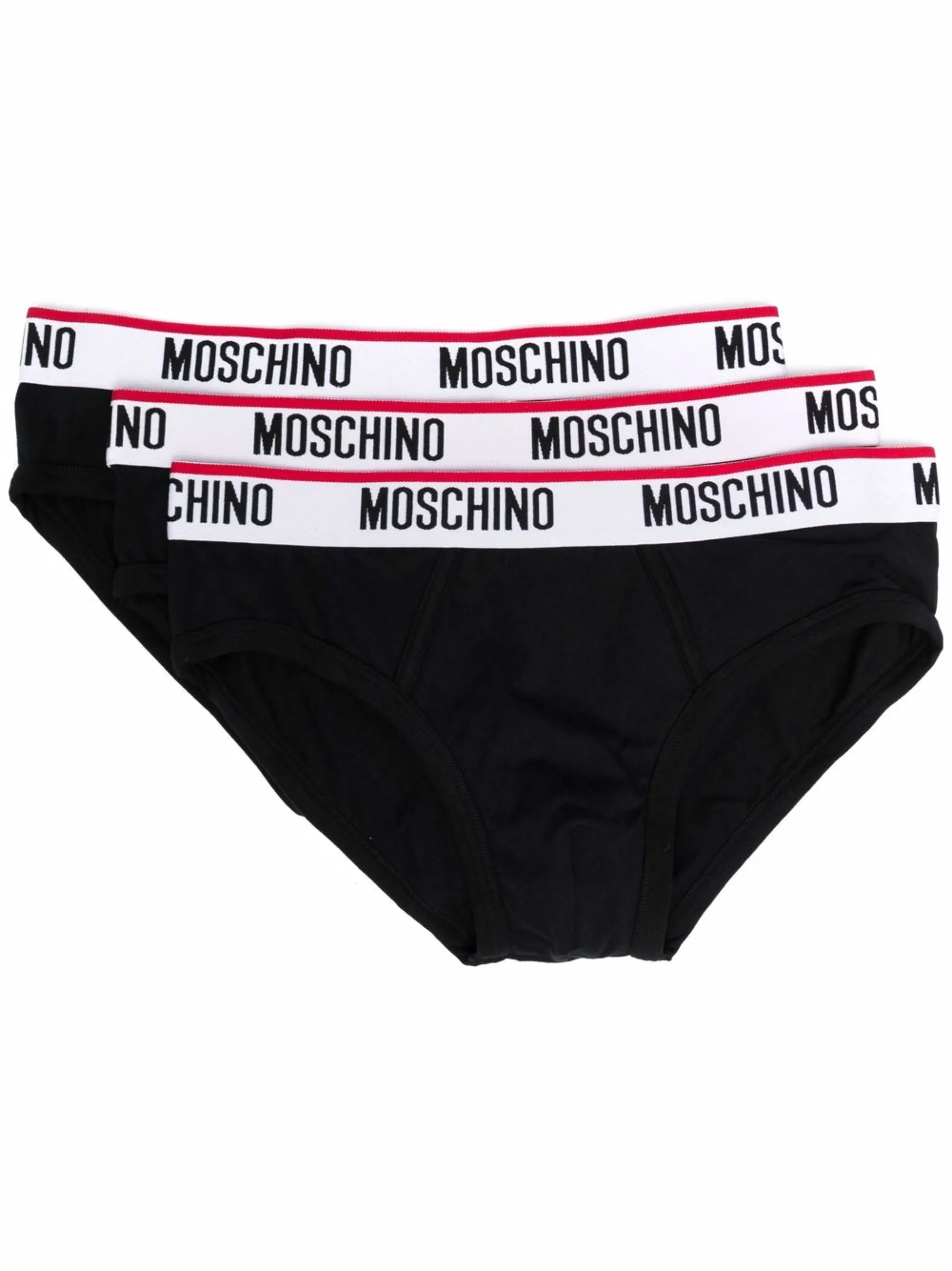 Moschino Underwear Logo-waistband Three-pack Briefs | Moschino ...