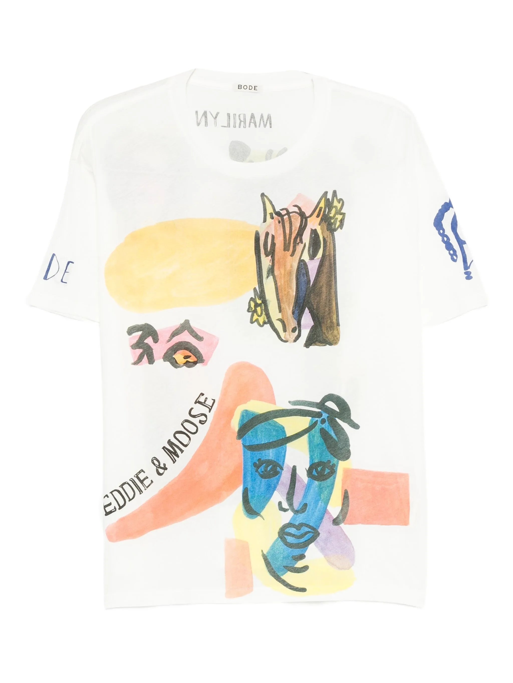 Bode Horse-print Collage T-shirt | Bode Man collection | ERALDO Luxury ...
