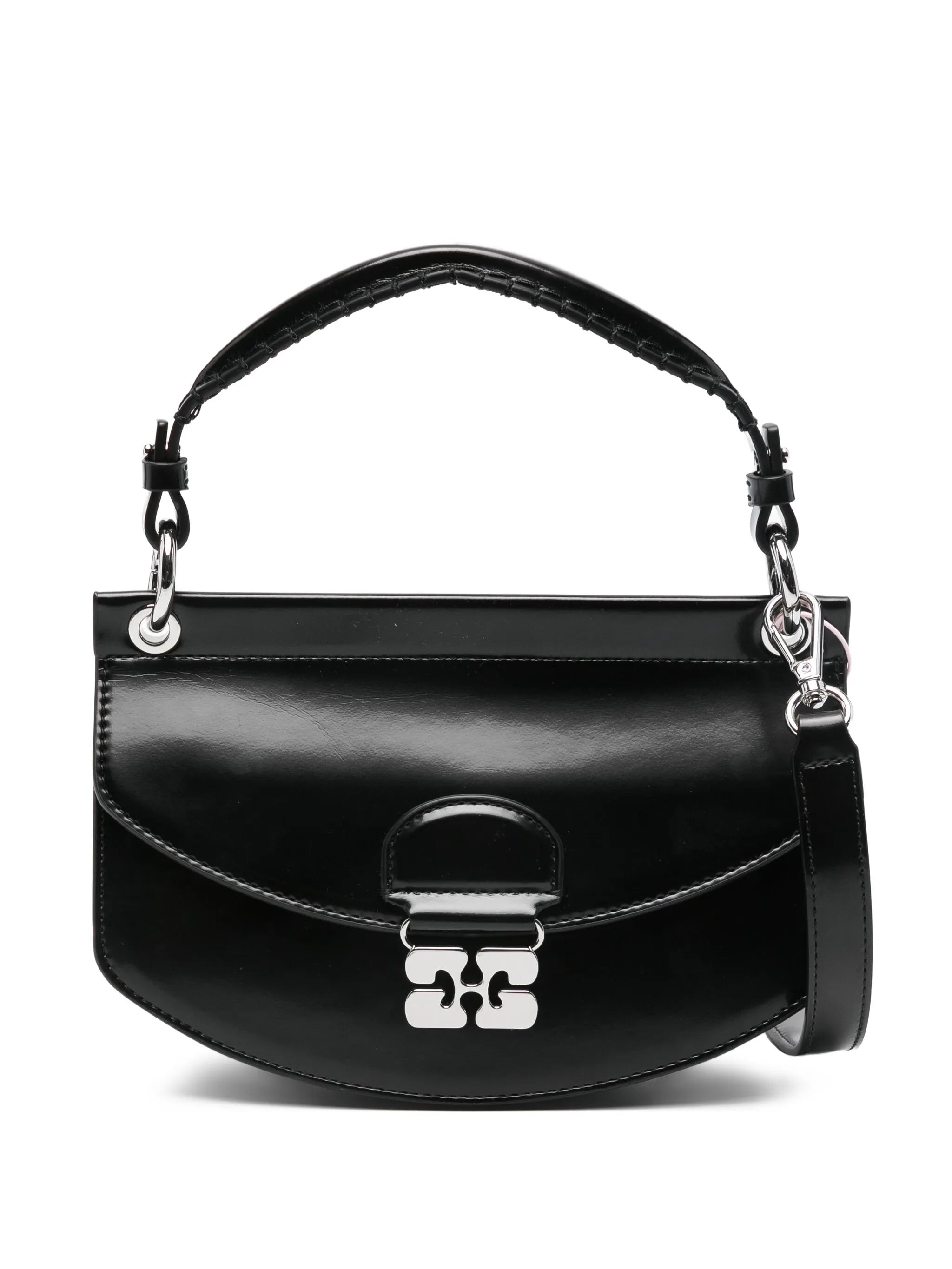Ganni Curved Leather Cross Body Bag | Ganni collezione Donna | ERALDO ...