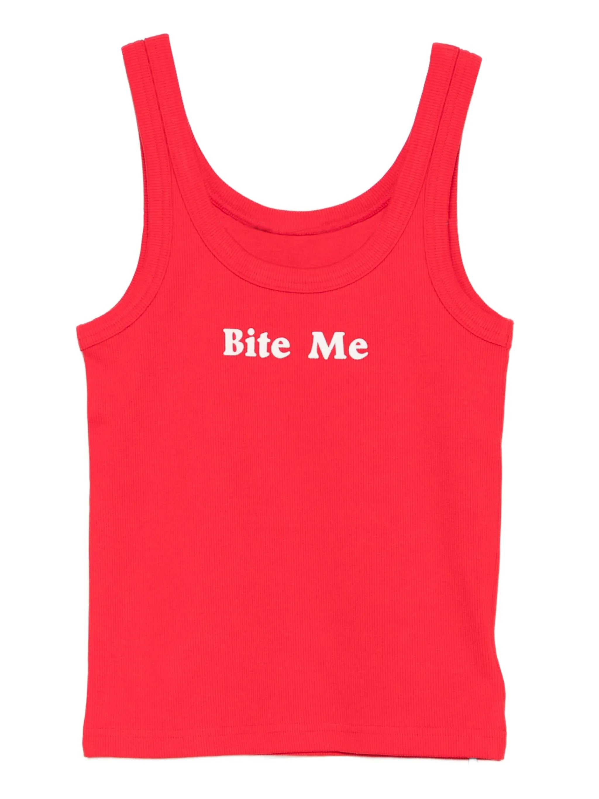 Markgong Slogan-embroidered Tank Top | Markgong Woman collection ...