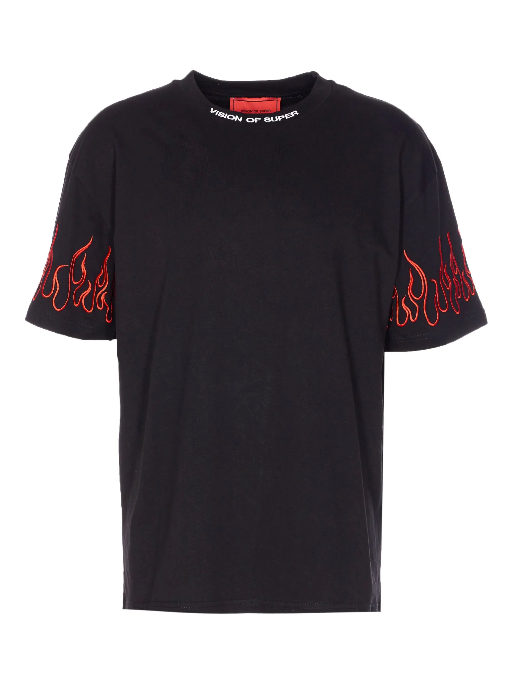 Vision Of Super Embroidered-flame Crew Neck T-shirt | Vision Of Super ...