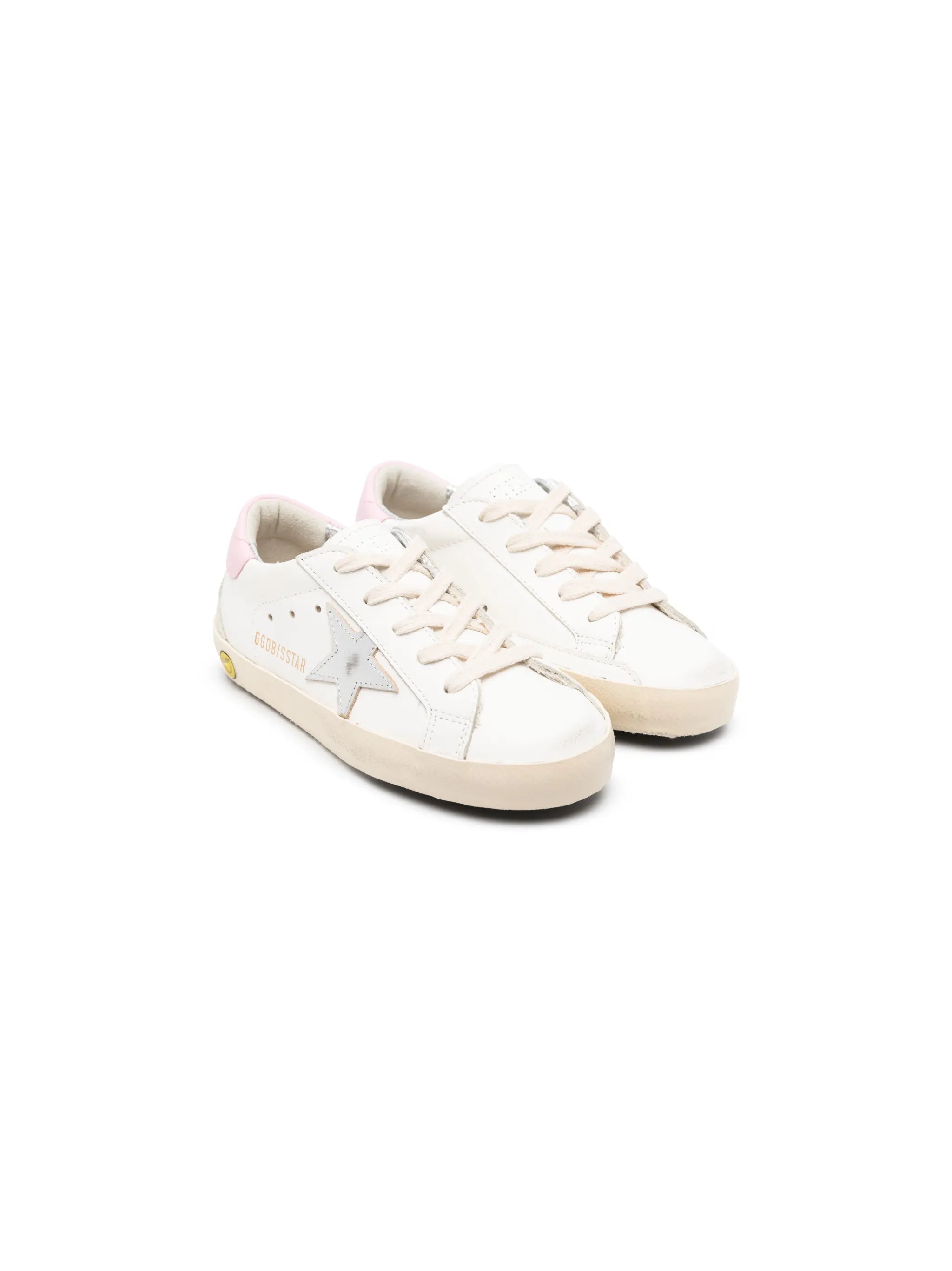 Golden Goose Super-Star Leather Sneakers | Golden Goose Kids collection ...