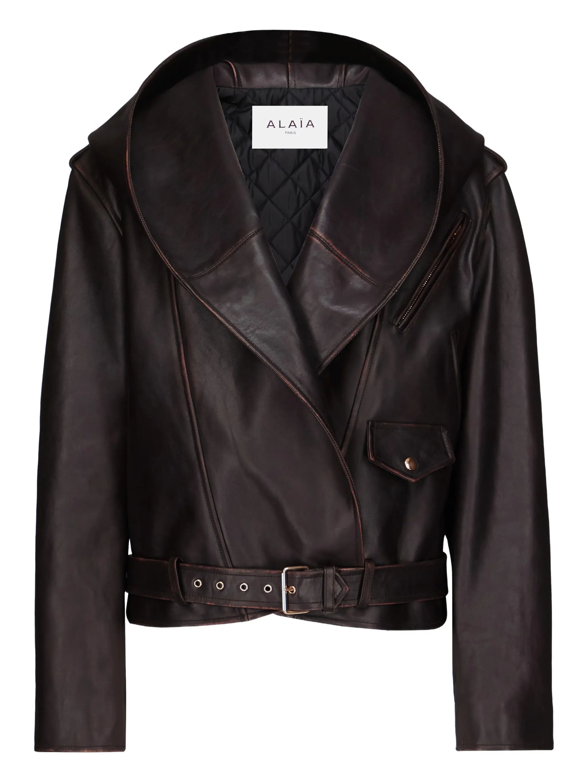 Alaïa Hooded Belted Jacket | Alaïa Woman collection | ERALDO Luxury ...