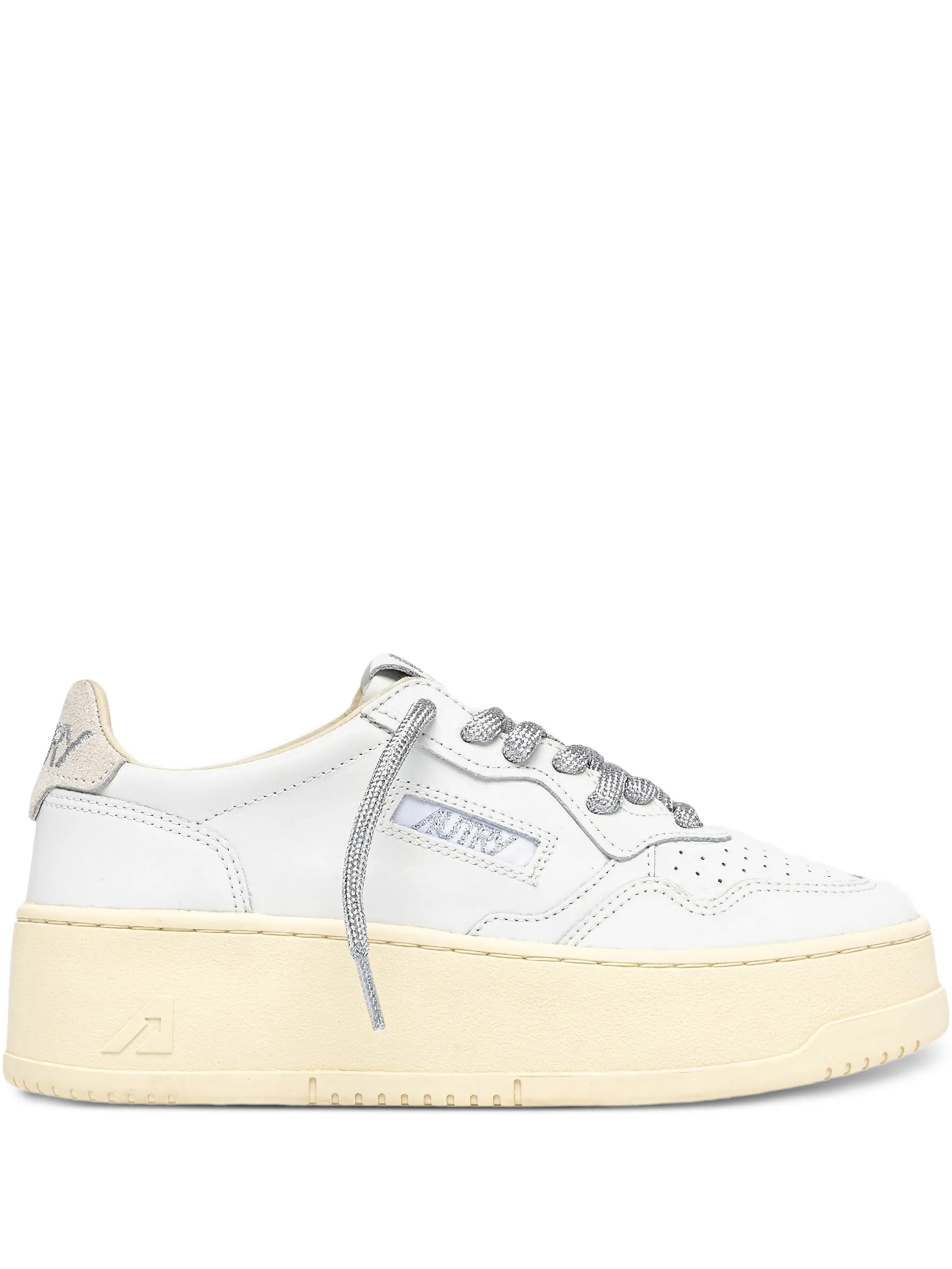 Autry Medalist Platform Leather Sneakers | Autry Woman collection ...