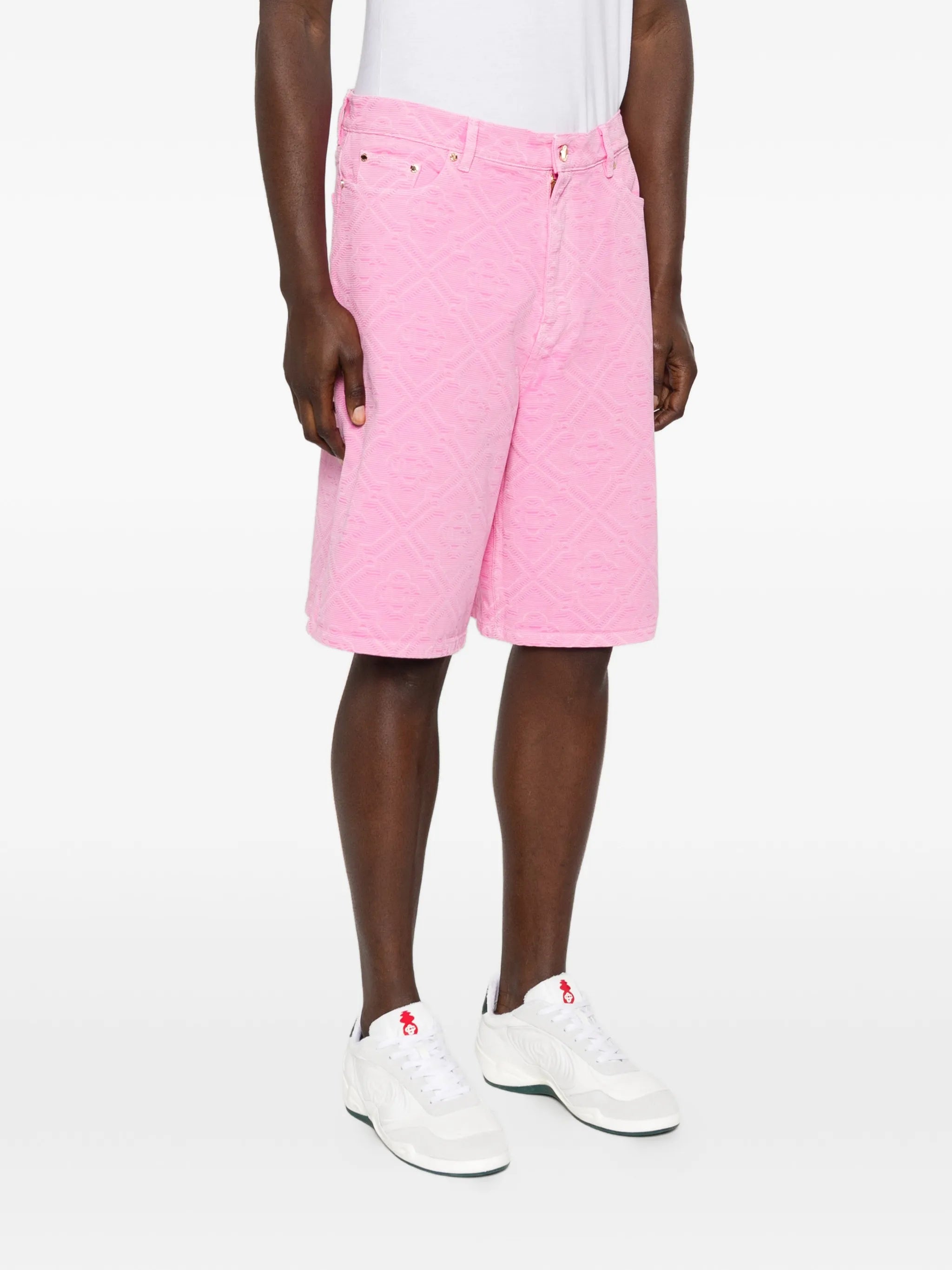 Casablanca Logo-pattern Denim Shorts | Casablanca Man collection ...