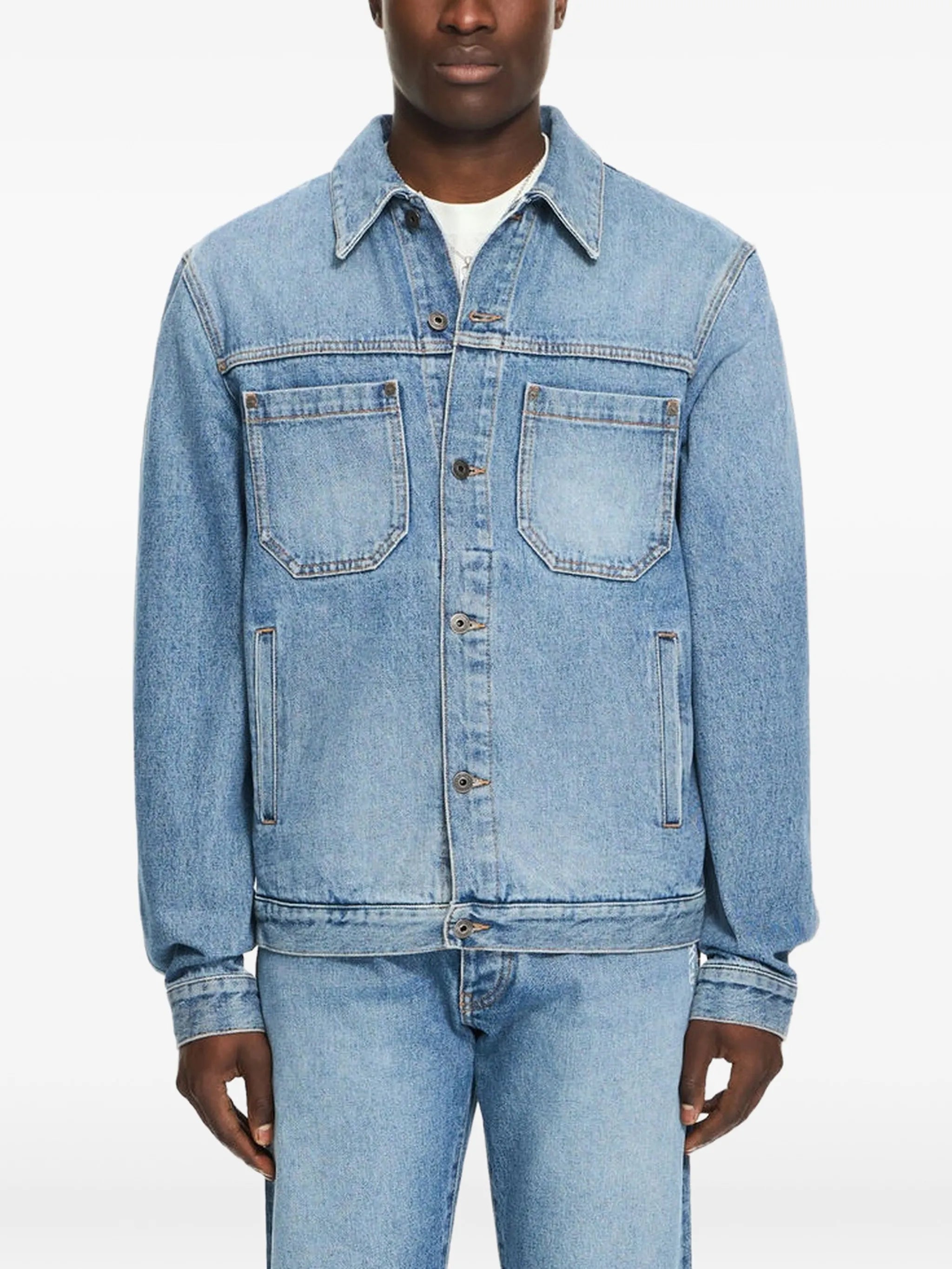 Off-white Half Arrow Denim Skate Jacket | Off-white collezione Uomo ...