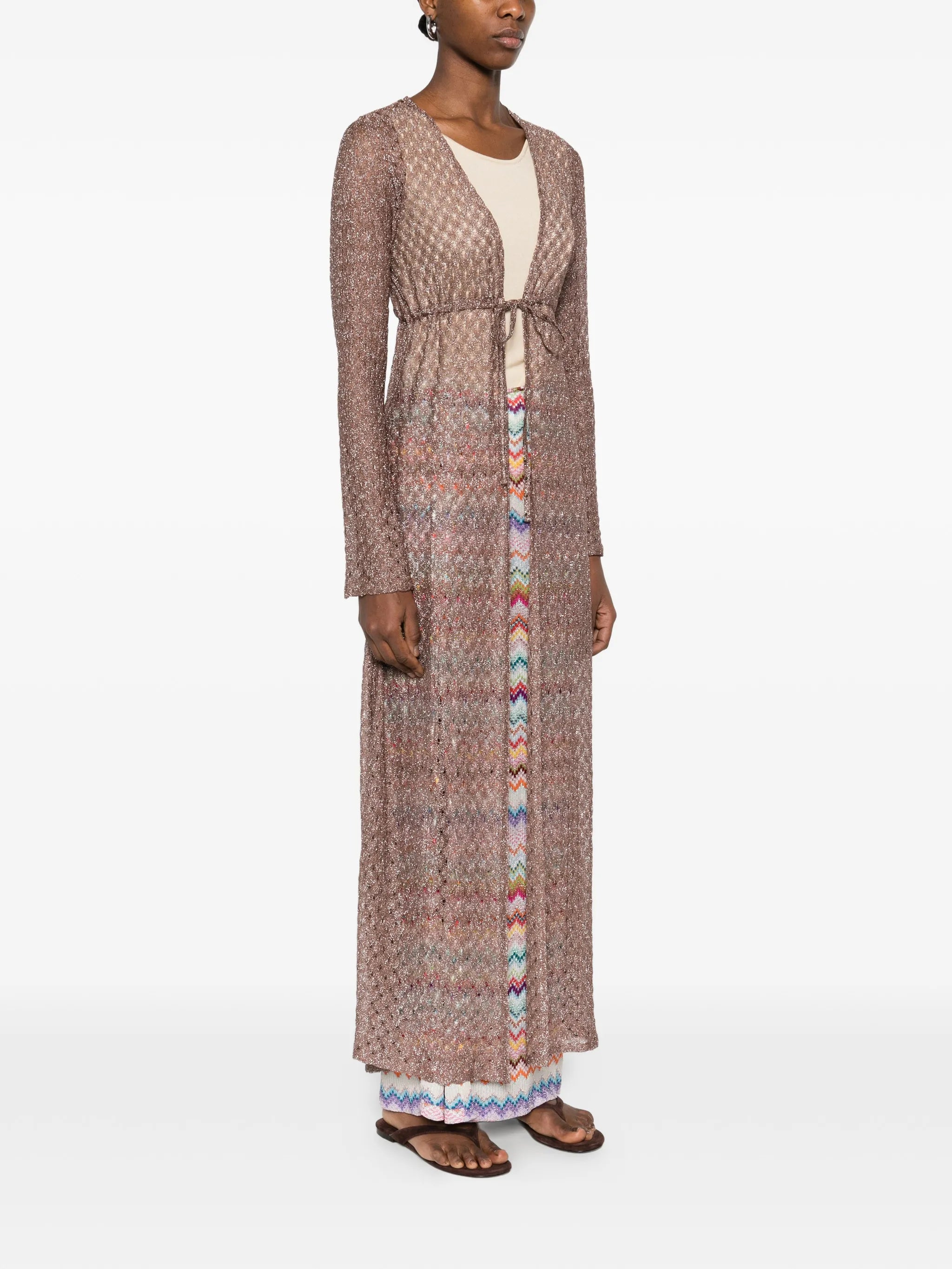 Missoni Tie-waist Textured Cover Up Coat | Missoni Woman collection ...