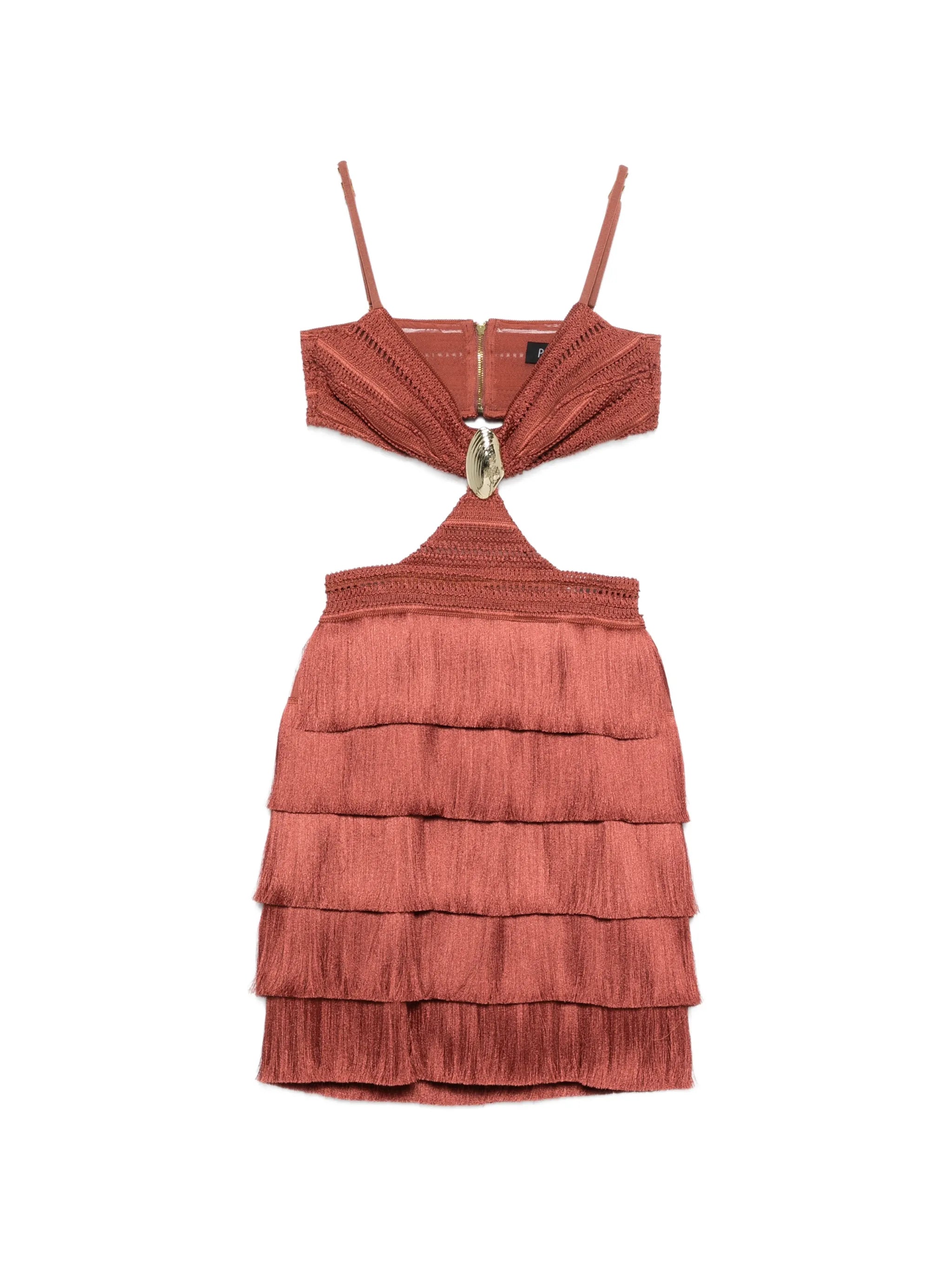 Patbo Cut-out Fringed Mini Dress | Patbo Woman collection | ERALDO ...