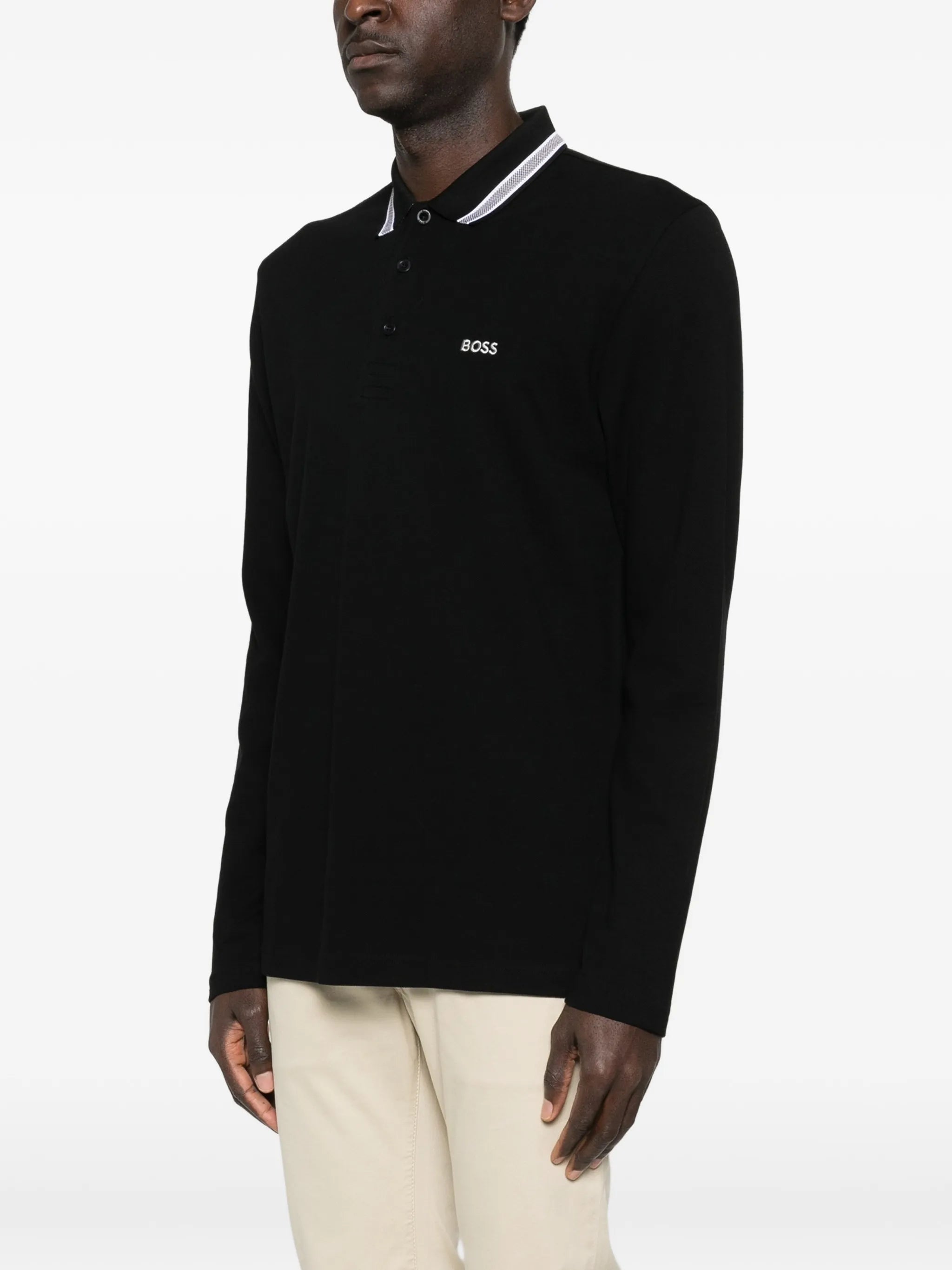 Boss Long-sleeve Polo Shirt | Boss Man collection | ERALDO Luxury Boutique
