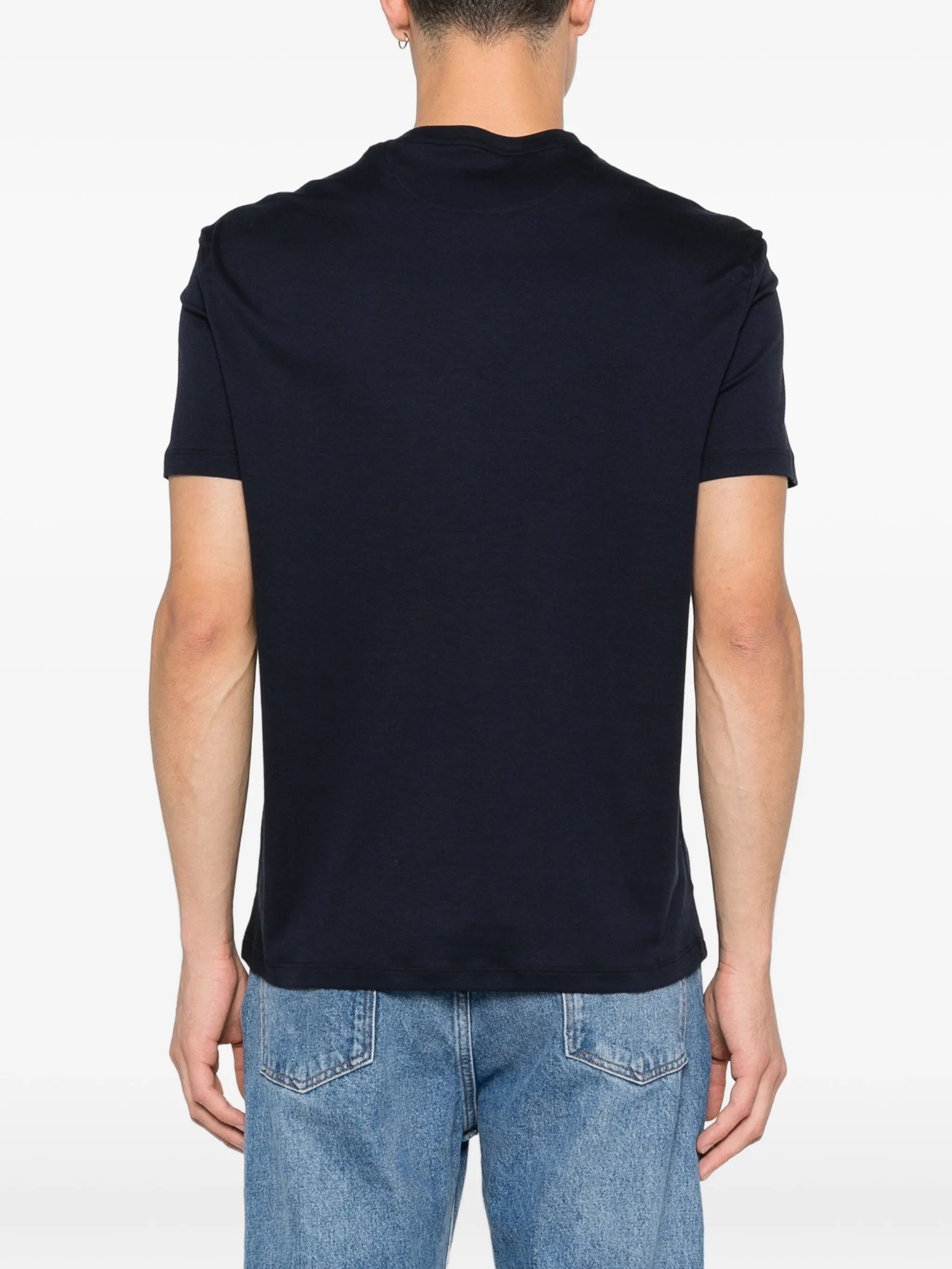 Isaia Logo-embroidered T-shirt | Isaia Man collection | ERALDO Luxury ...