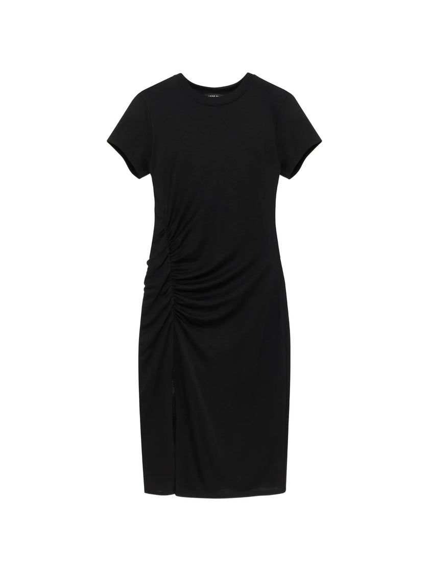 Anine Bing Vida Gathered Slit Midi Dress | Anine Bing collezione Donna ...