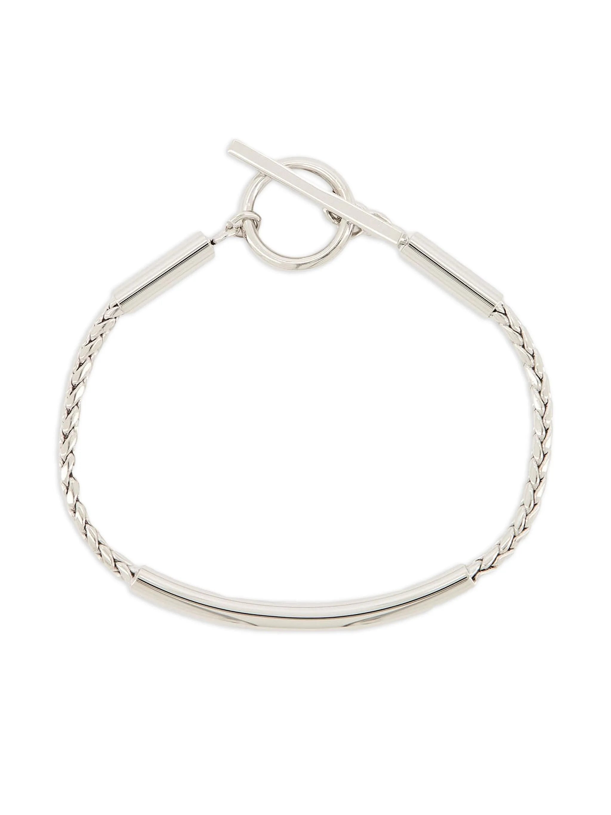 Saint Laurent Tube Chain Bracelet In Metal | Saint Laurent Man ...