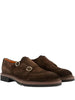 Santoni Double-buckles Suede Monk Shoes | Santoni Man collection ...